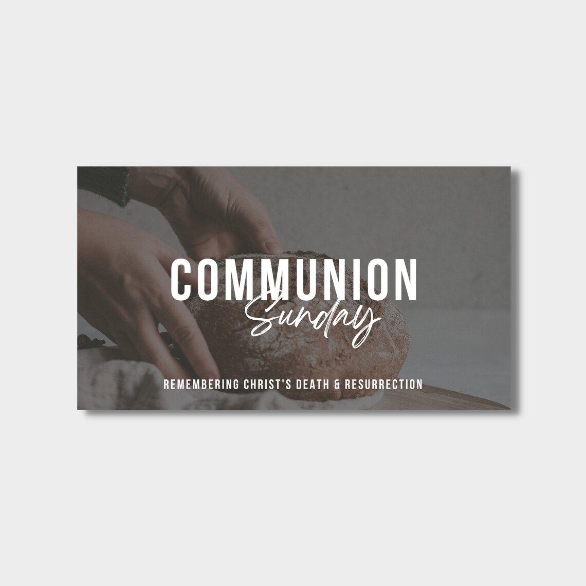 Communion Sunday Announcement Slide | EDITABLE CANVA FILE | Church ...