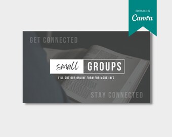 Communion Sunday Announcement Slide EDITABLE CANVA FILE Church ...