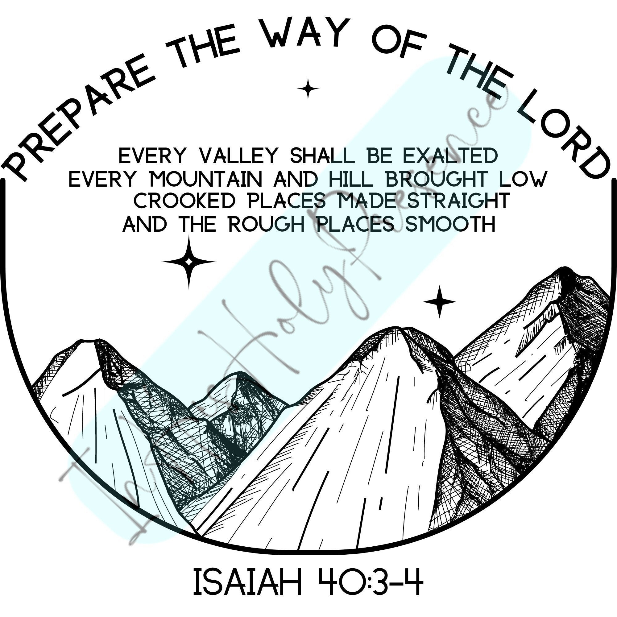 Isaiah 40:3-4 PNG, Digital Download Only - Etsy