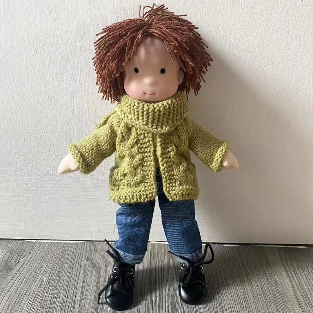 Rag Boy Doll 12 Inch, Waldorf Style Doll in Gift Box, Textile Doll ...