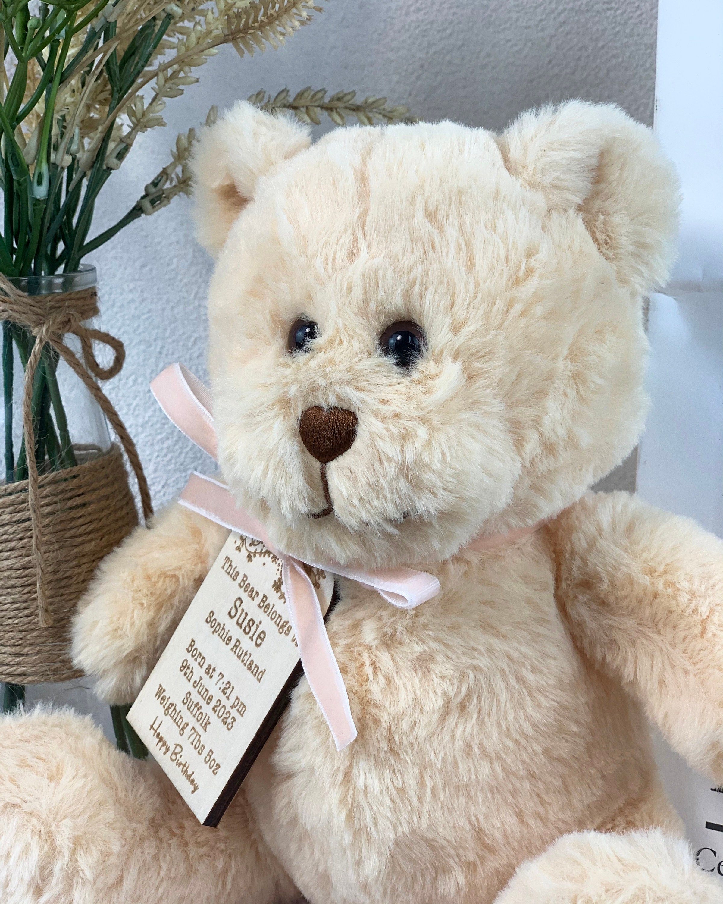 Personalized New Born Baby Teddy Bear Custom Teddy Bear - Etsy