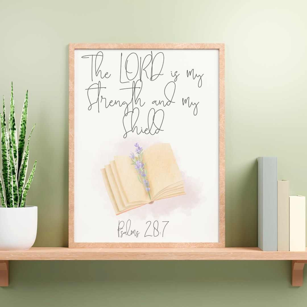 Bible Verse Wall Art Christian Wall Decor Boho Home Decor - Etsy