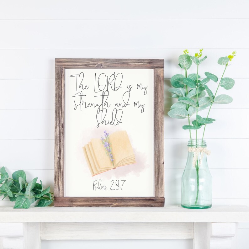 Bible Verse Wall Art Christian Wall Decor Boho Home Decor - Etsy