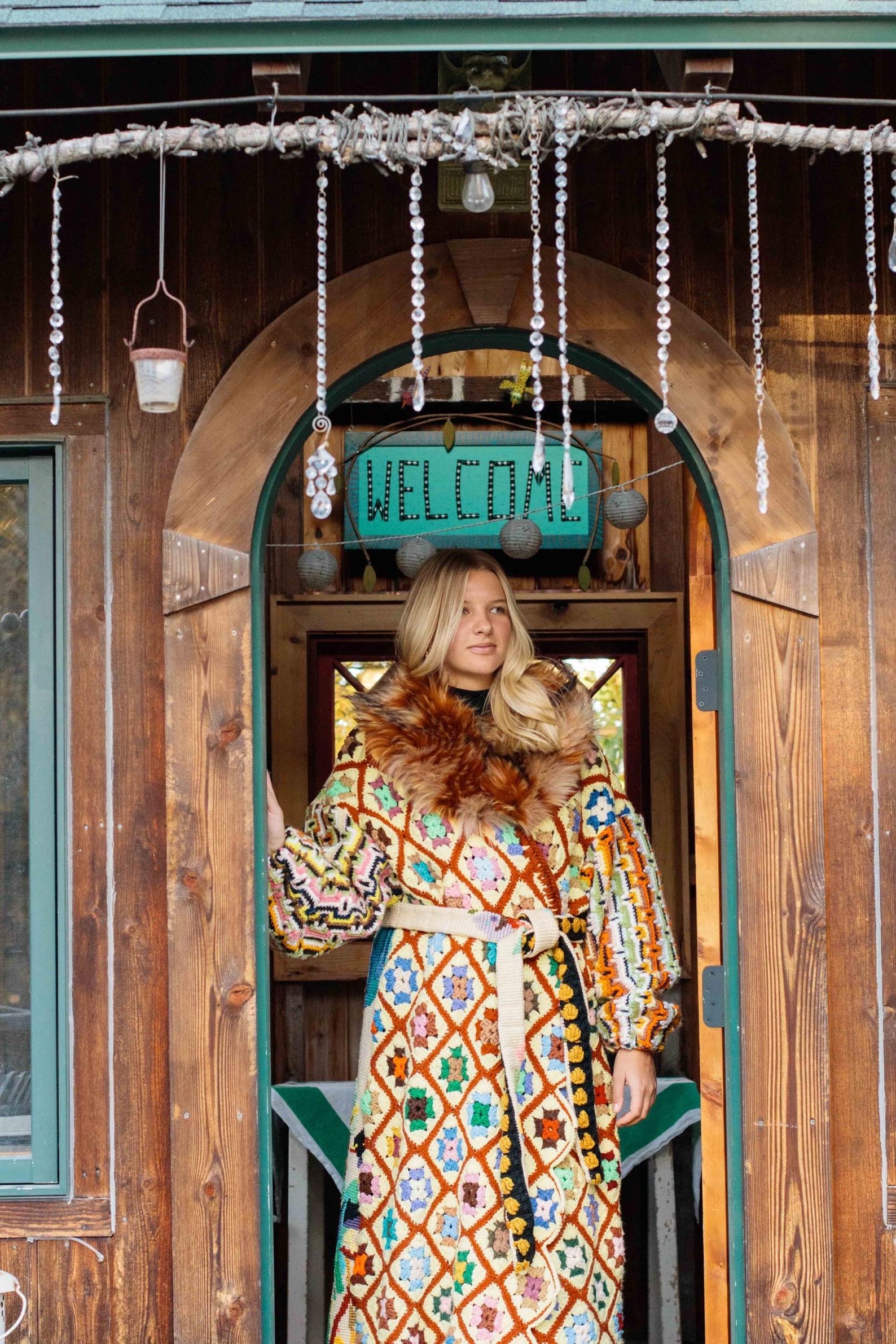 Proud as a Peacock Vintage Blanket Duster Coat - Etsy