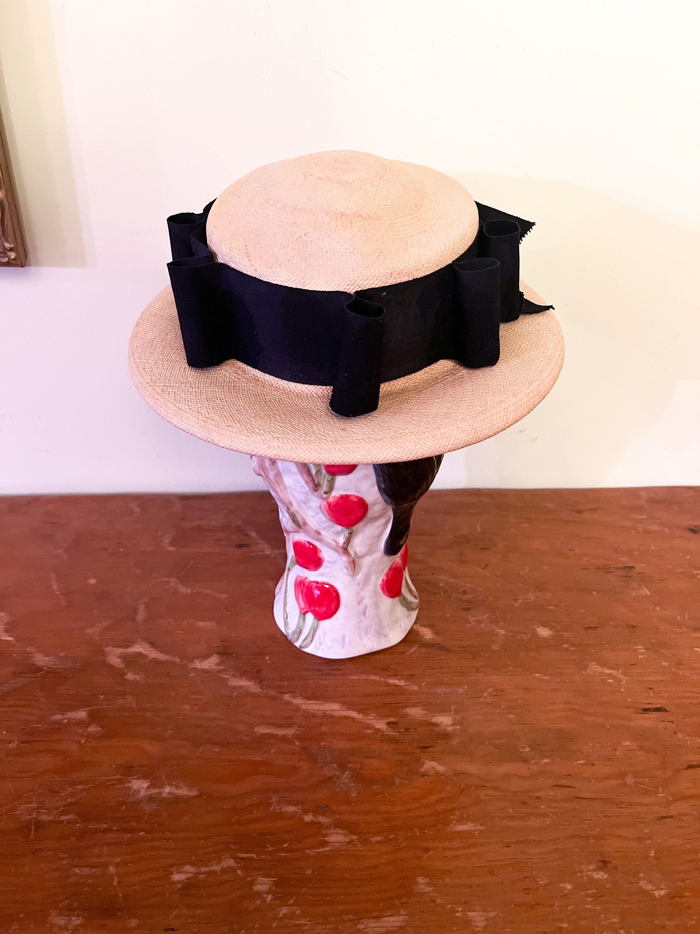 Vintage 1950’s New Look La Rose Woven Hat - Etsy