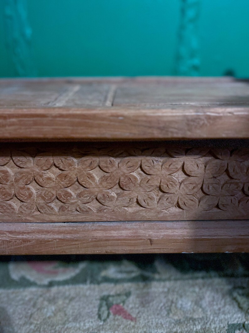 Antique Hand Carved Teak Wood Bridal Jodang Indonesian Trunk - Etsy