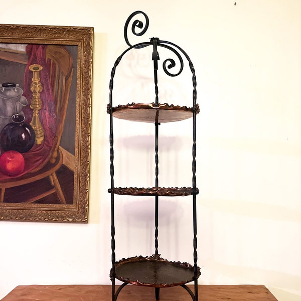 Wrought Iron Vintage Bakers Rack - Etsy