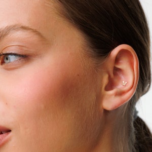 20G/18G/16G Butterfly Push Pin Labret Threadless Flat Back Earring ...