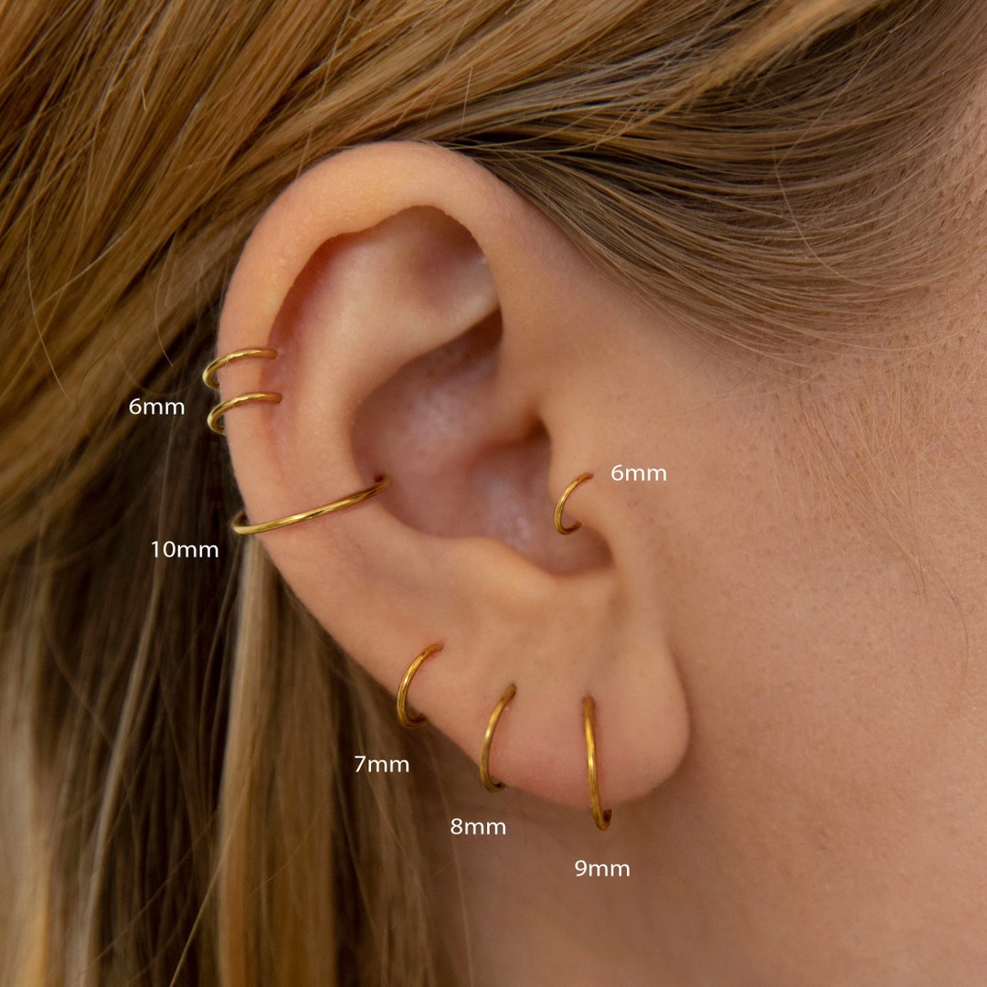 20G/18G 316L Surgical Steel Nose Ring High Polished Seamless Bendable ...