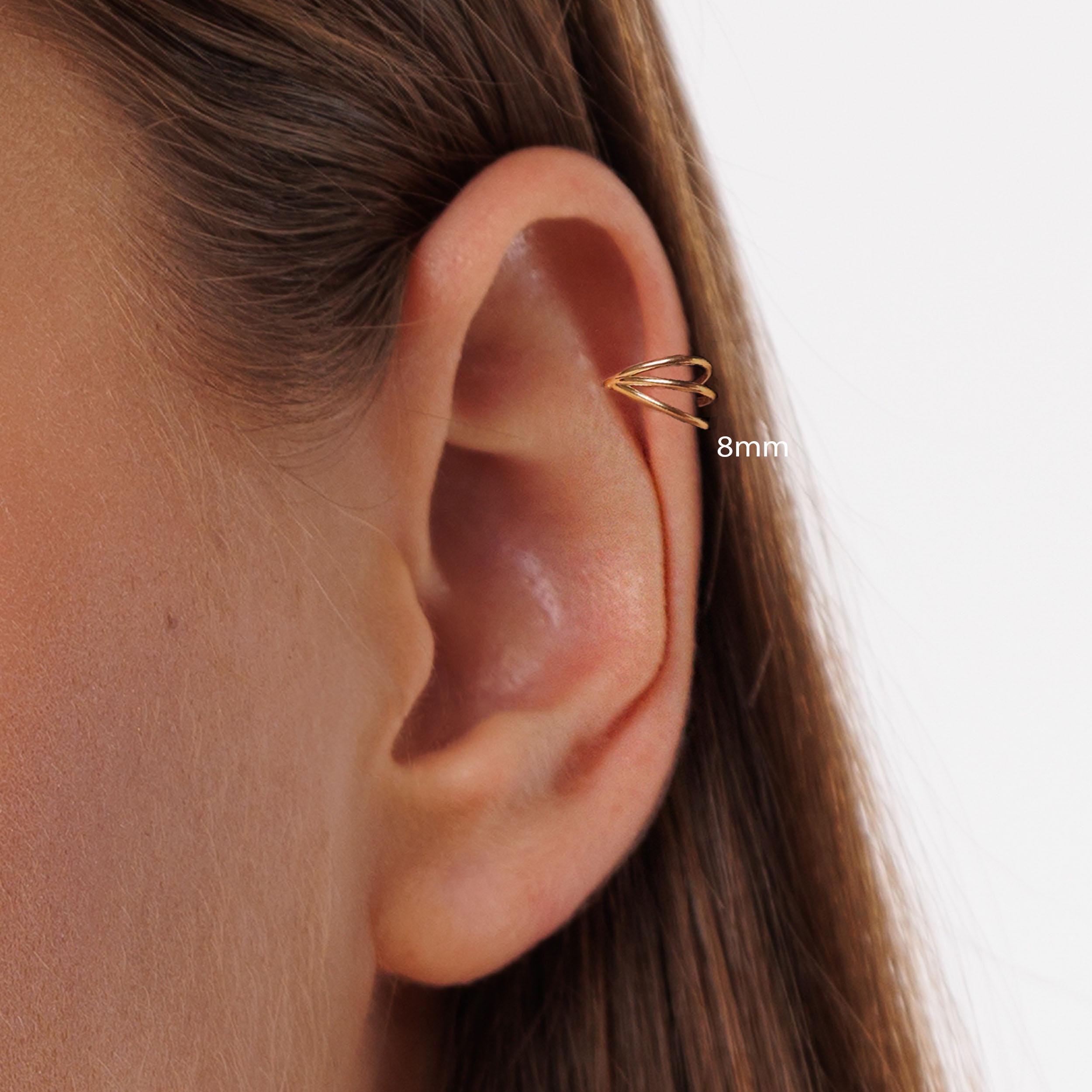 16G Titanium Triple Hinge Hoop • Hinged Segment Nose Ring • Septum ...