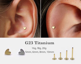 20G/18G/16G Butterfly Push Pin Labret Threadless Flat Back Earring ...