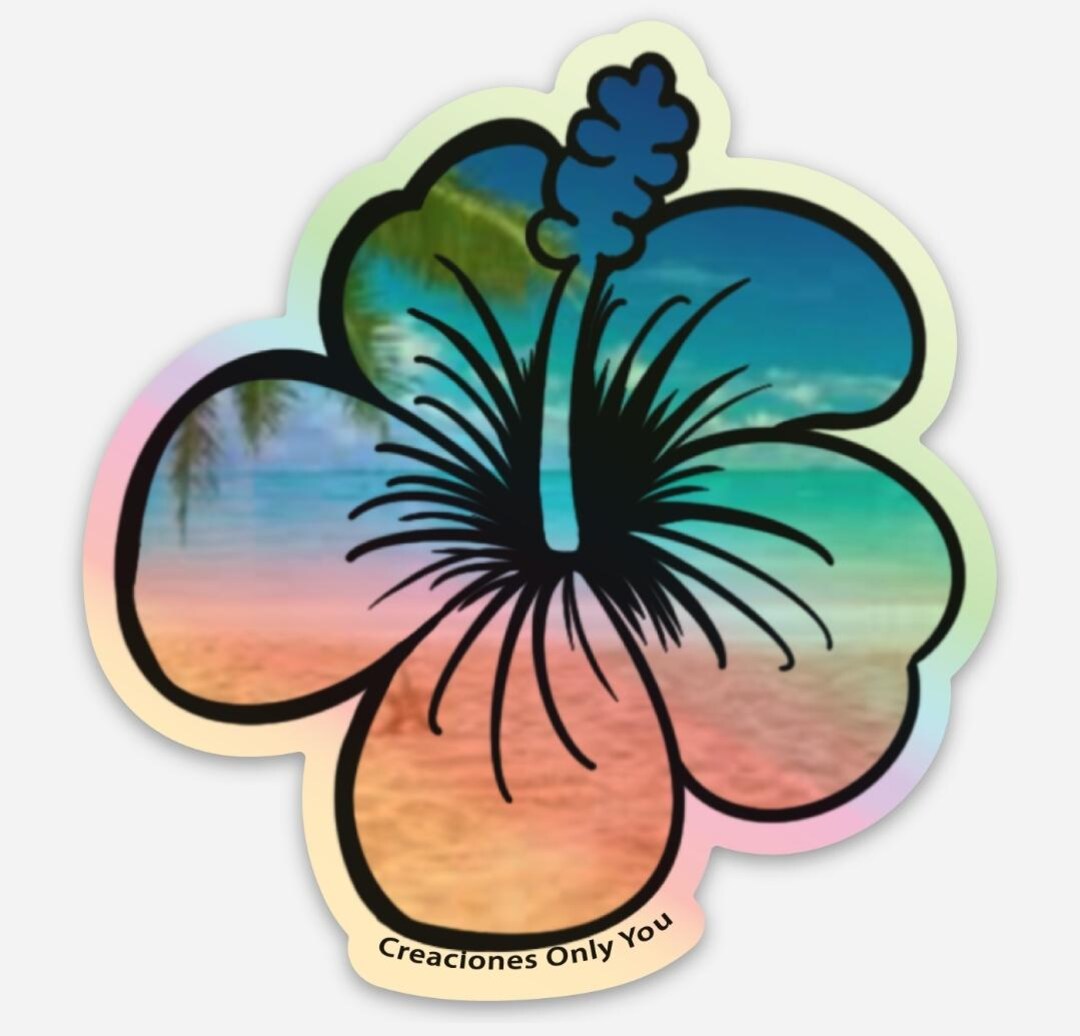 Flower Maga Beach Sticker - Etsy