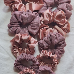 Scrunchie Sewing PDF Pattern / FIVE Sizes / Hair Scrunchie Sewing ...