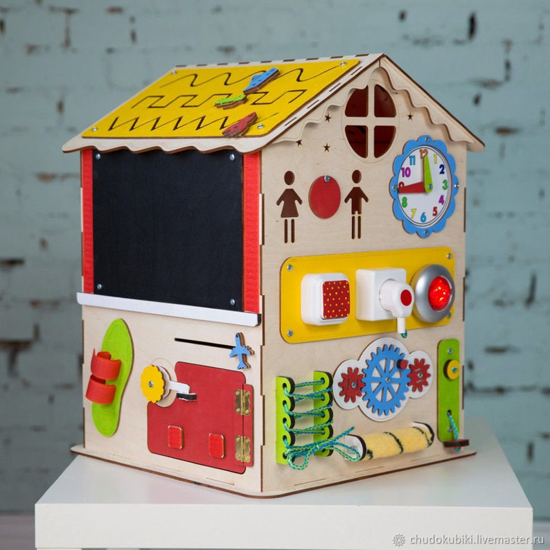 Vector Laser Cut Files , Busy Board , Busy House - Etsy