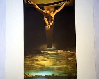Salvador Dali Exhibition Poster - Christ of St John of the Cross - Crucifixion - Museum Artist ...