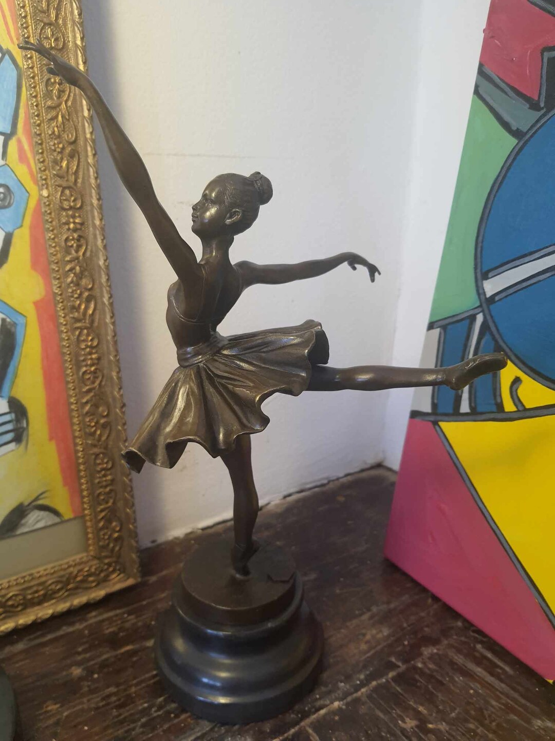 Bronze Ballerina Statue - Etsy