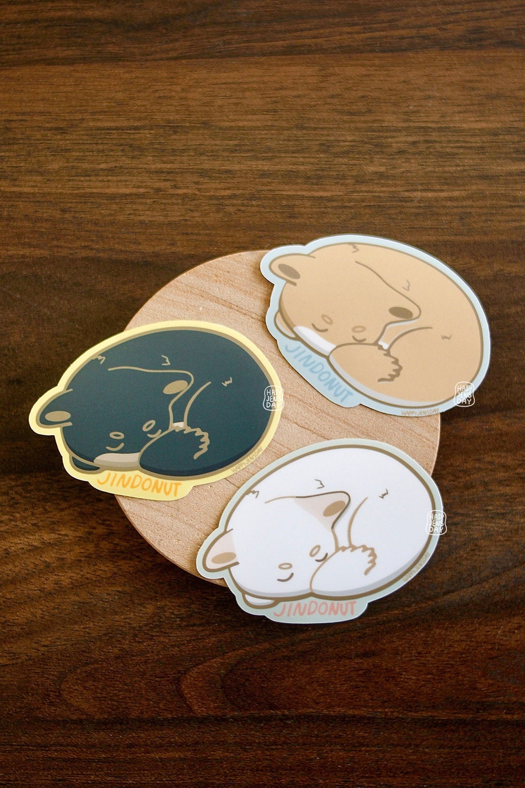 Stickers Jindo Dog Stickers Jindonut Cute Art Stickers Dog Lovers Gifts ...