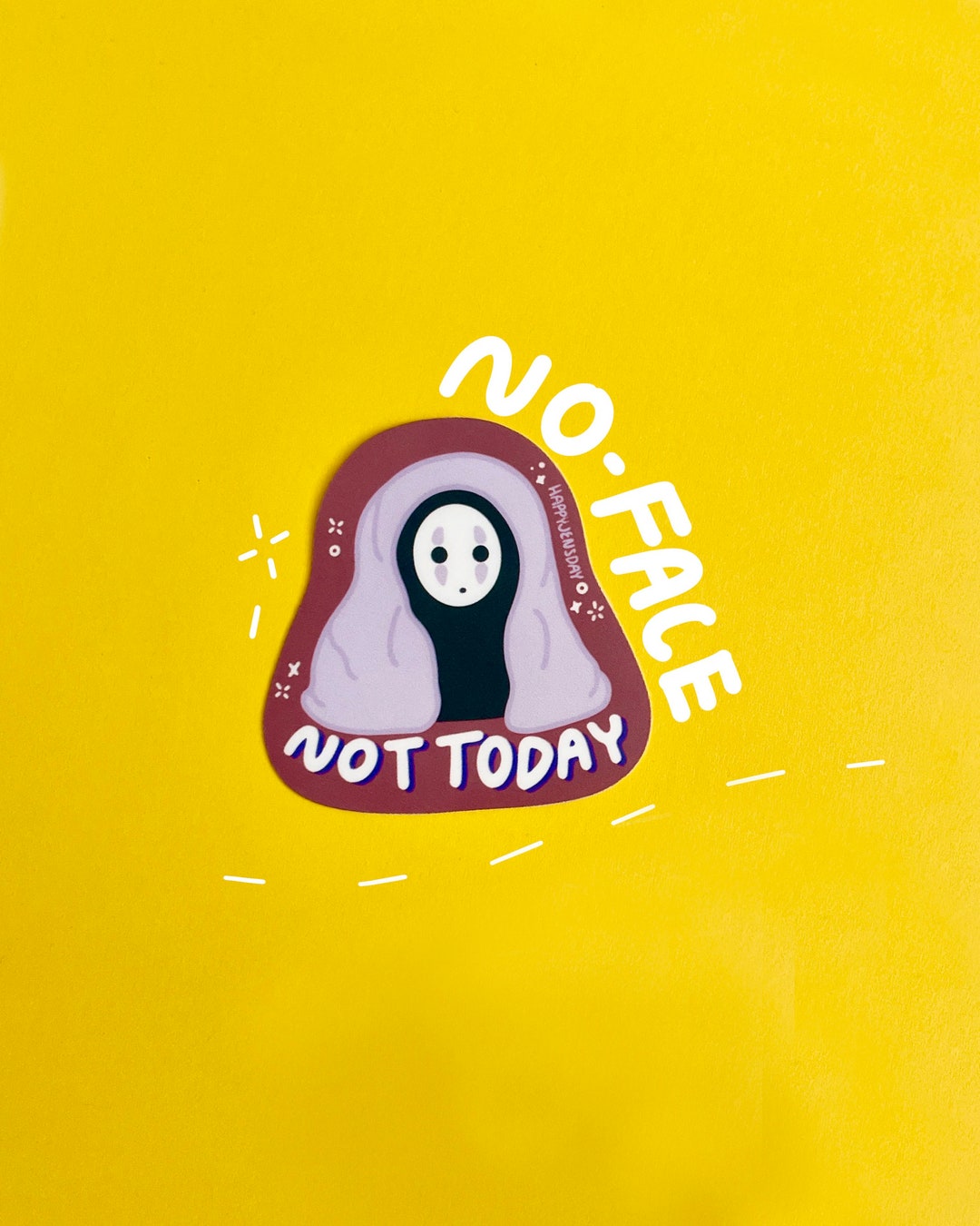 Stickers Cute Affirmation Stickers Ghibli No Face Art Stickers Spirited ...