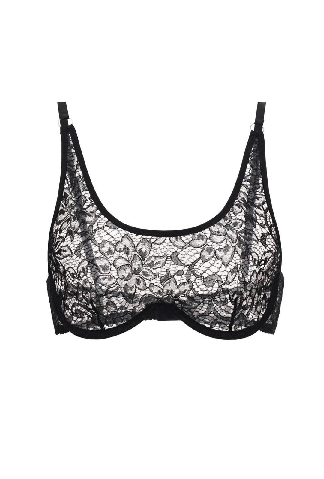 IMOGEN BLACK LACE Bra / Boudoir Wear Sexy Photoshoot / Anniversary Gift ...