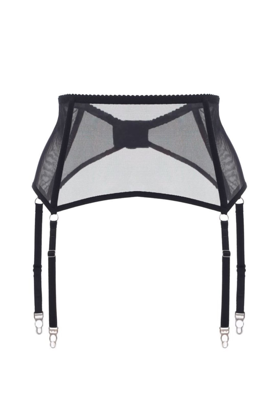 Norma Black Mesh Garter Belt Sexy Lingerie High Quality Etsy