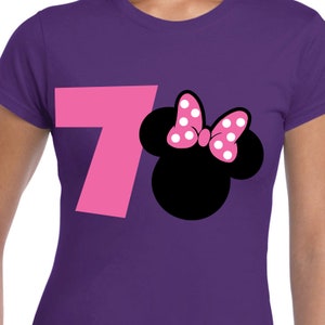 Minnie 7th Birthday Cut Files | Cricut | Silhouette Cameo | Svg Cut ...