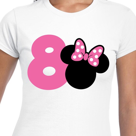 Minnie 8th Birthday Cut Files Cricut Silhouette Cameo - Etsy