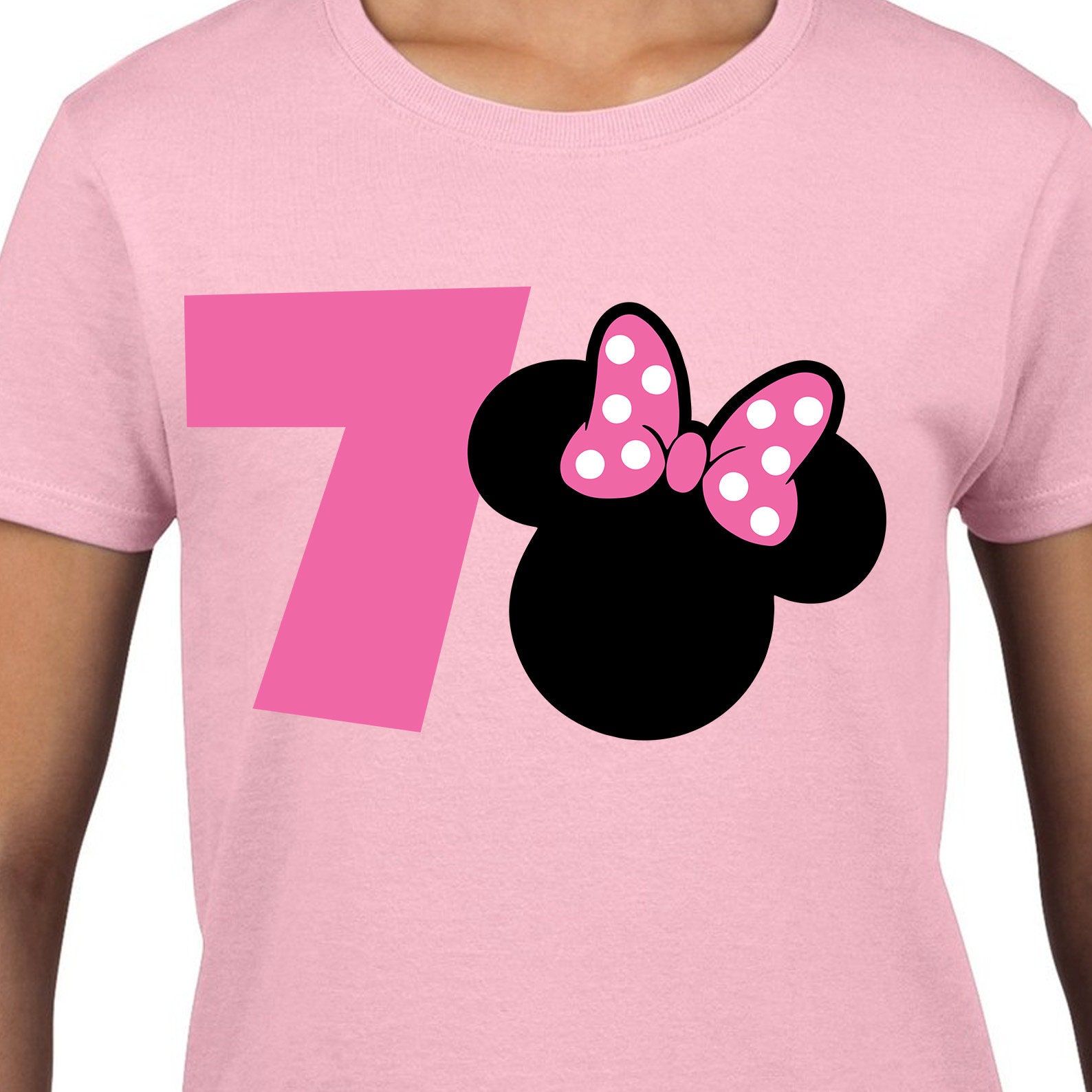 Minnie 7th Birthday Cut Files Cricut Silhouette Cameo - Etsy