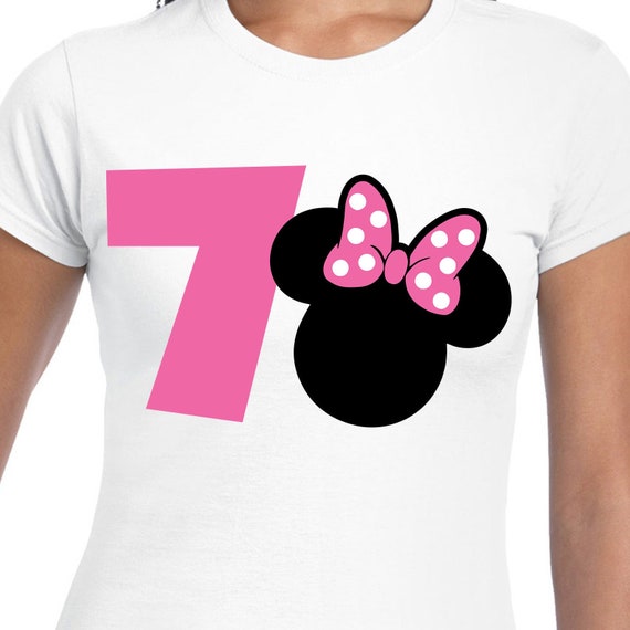 Minnie 7th Birthday Cut Files Cricut Silhouette Cameo - Etsy