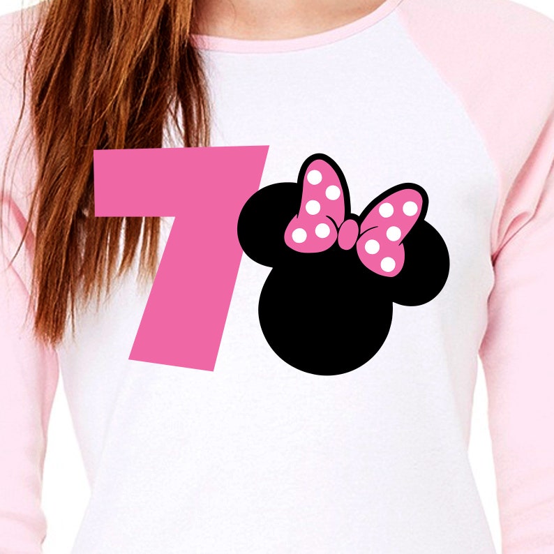 Minnie 7th Birthday Cut Files Cricut Silhouette Cameo - Etsy