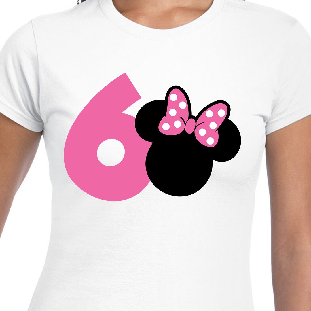 Minnie 6th Birthday Cut Files | Cricut | Silhouette Cameo | Svg Cut ...