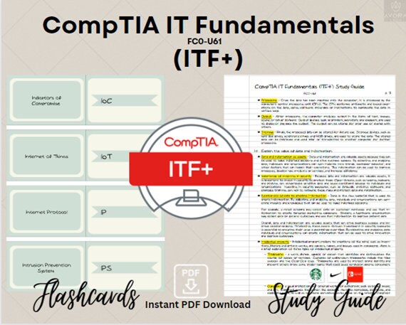 The Ultimate Comptia IT Fundamentals ITF FC0-U61 Study Guide Condensed Study Guide PDF and ...