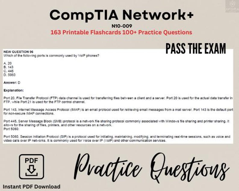 Comptia Network+ N10-009 Flashcards and Practice Test - Instantly ...