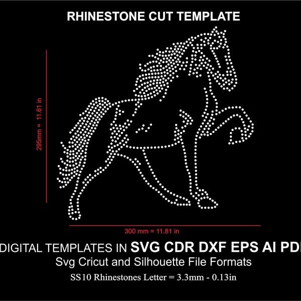 Rhinestone Horse - Etsy