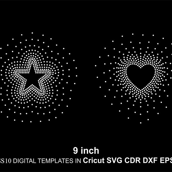 Rhinestone Starburst Template - Etsy