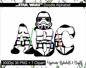 Starwars Kids Font - Etsy
