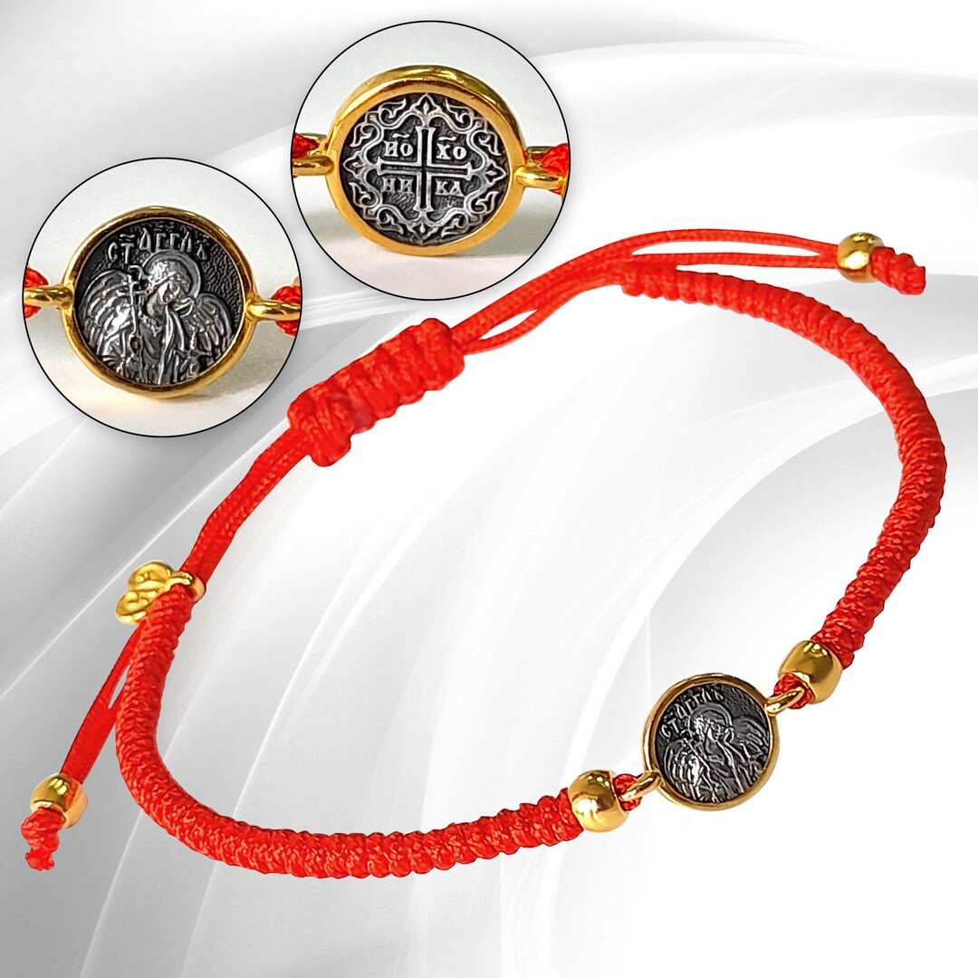 Red Thread Bracelet "guardian Angel", 925 Sterling Silver, Handmade - Etsy