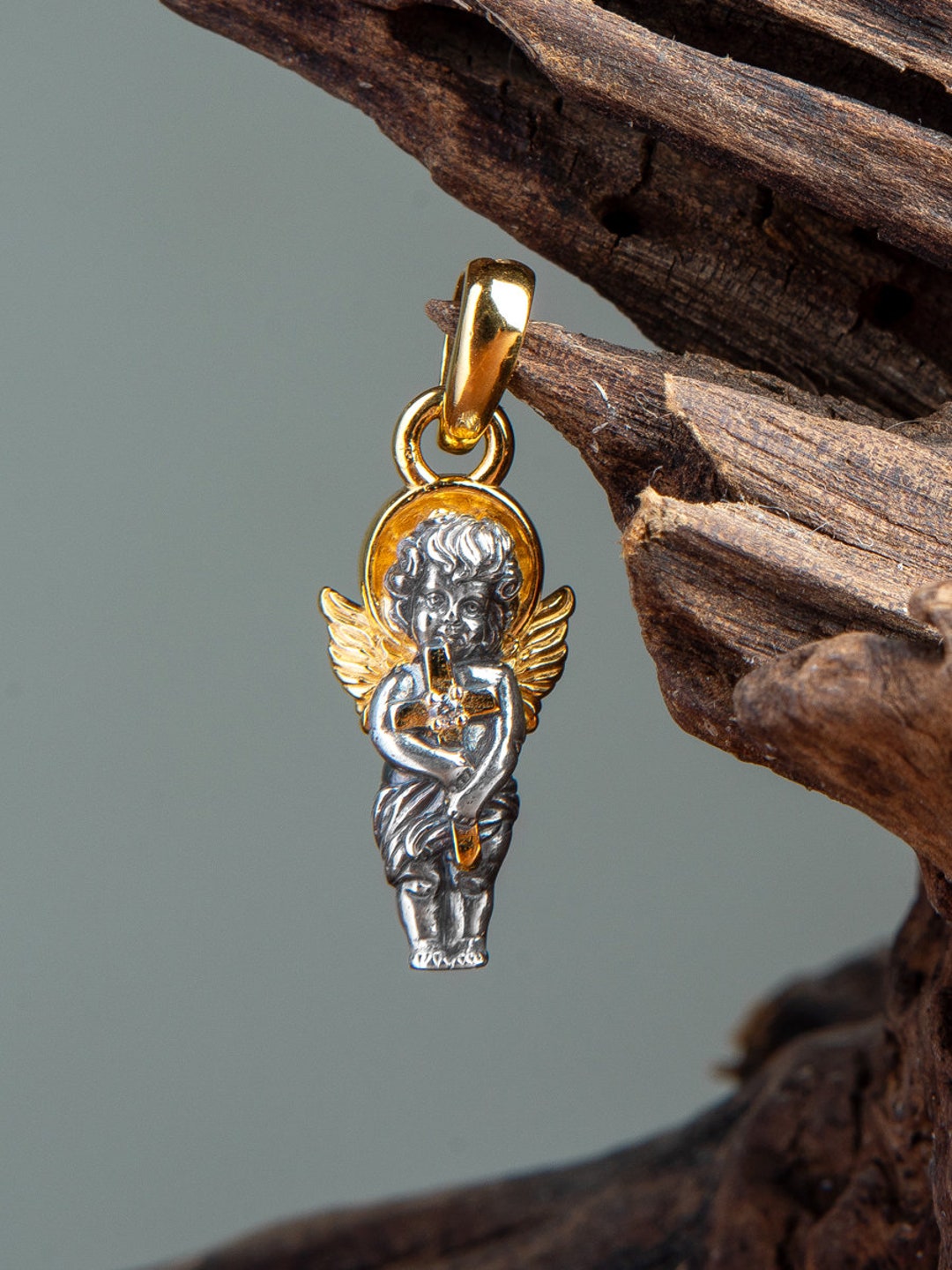 Guardian Angel, Pendant on the Neck , Handmade - Etsy
