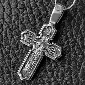 Handmade Greek Cross for Men,orthodox Pendant St Nicholas,christian ...