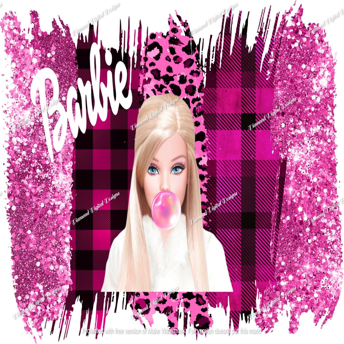 Bubble Gum Barbie Png Barbie Png Barbie Png Png Digital Etsy Israel