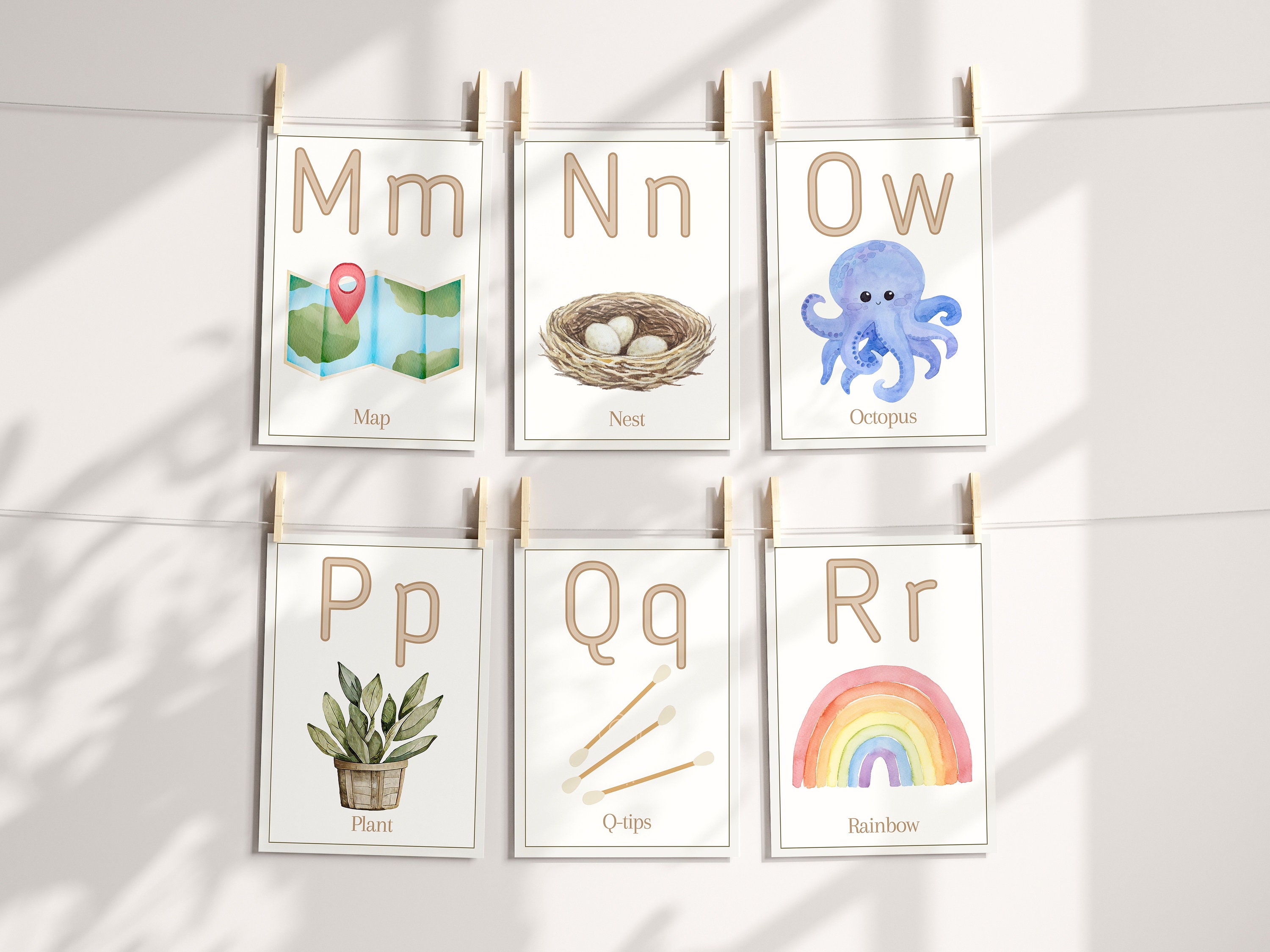 Printable Montessori Cards, Printable Toddler Flashcards, Digital ...