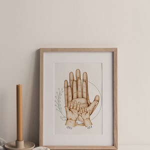 Personalised Family Portrait With Angel Baby Digital Art Angel Baby ...