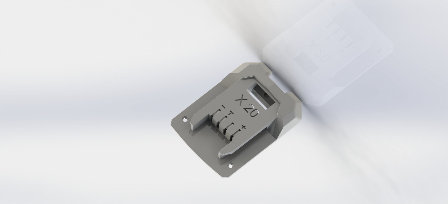 Adapter Ferm 20v AX Battery to Parkside X20 Machines | 3D File - Etsy