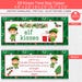 Elf Kisses Treat Bag Tag Topper Printable, Elf Kisses Label, Winter ...