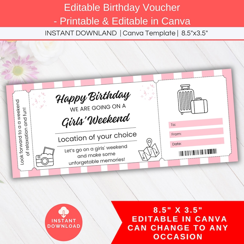 Girls Trip Custom Ticket - Etsy