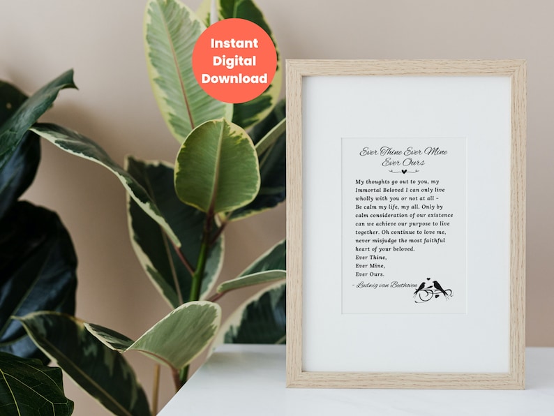 Ever Thine Ever Mine Ever Ours Printable Love Letters by - Etsy