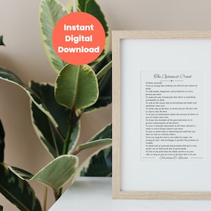 The Optimist Creed Promise Yourself by Christian D. Larson ...