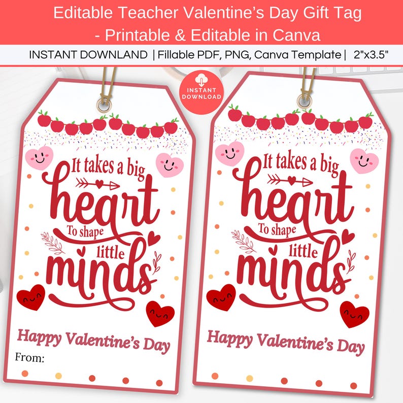 It Takes a Big Heart to Shape Little Minds Teacher Appreciation Thank ...