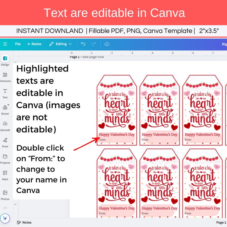 It Takes a Big Heart to Shape Little Minds Teacher Appreciation Thank ...