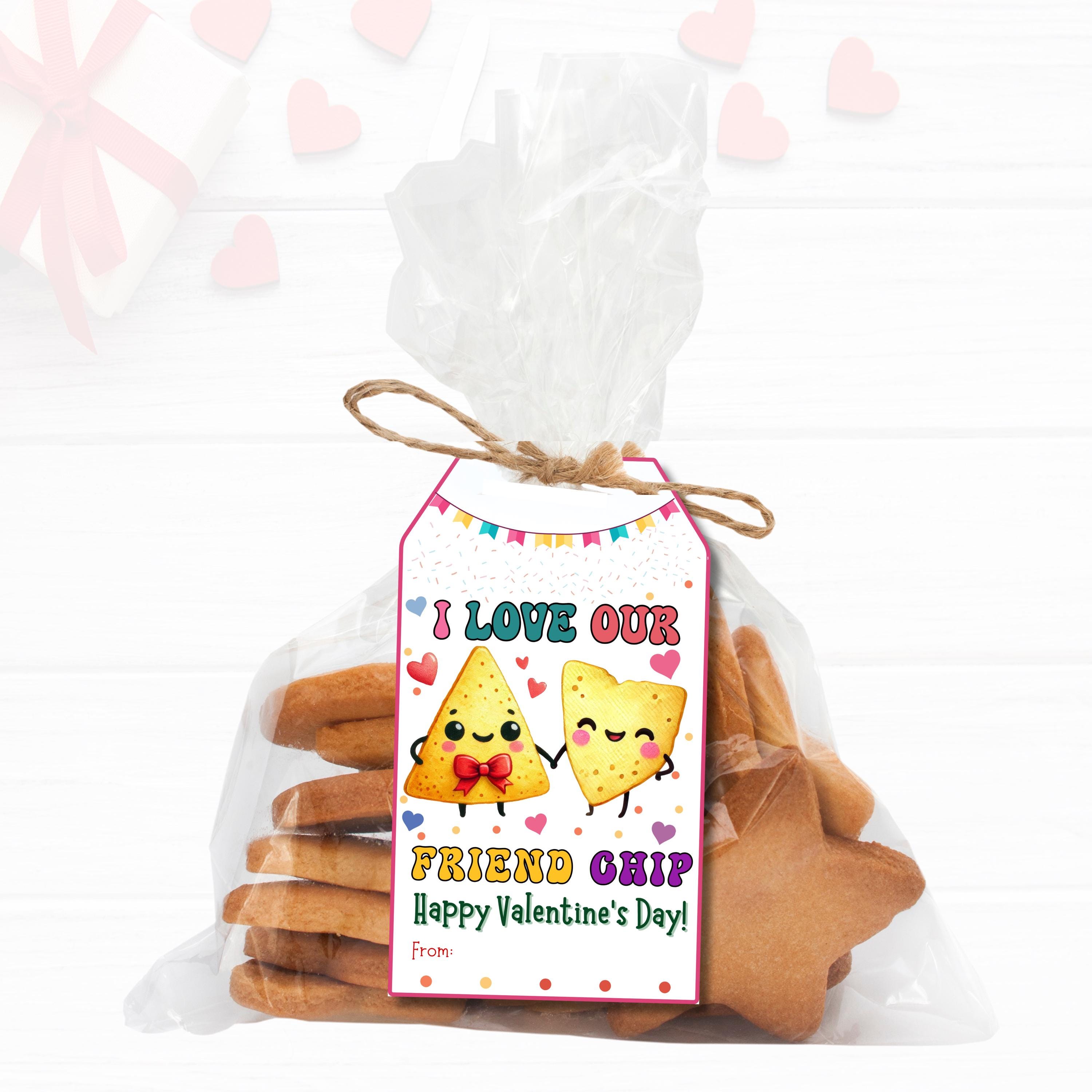 I Love Our Friend Chip Valentine's Day Gift Tag, Classroom Kid Class ...