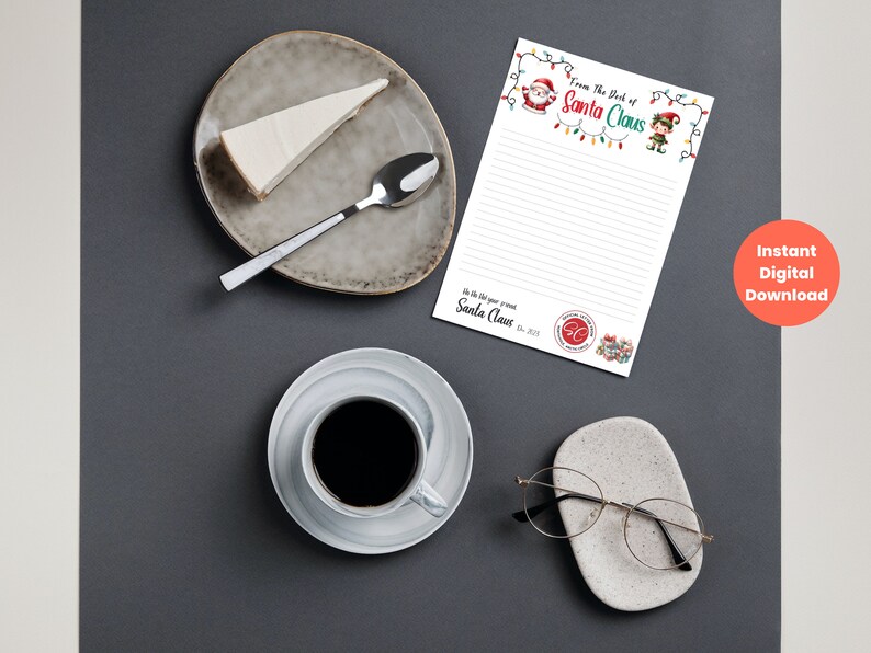 Printable Editable Letter From Santa Stationery Digital - Etsy